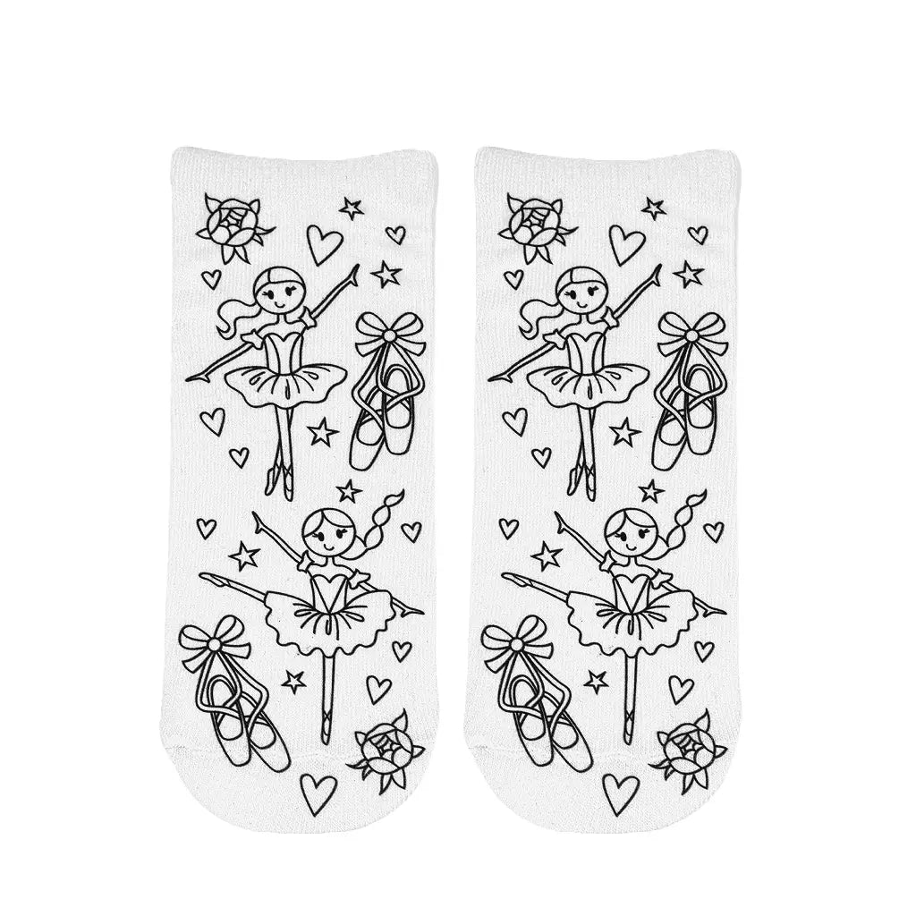 Ballerina Coloring Socks – Ballera Dance